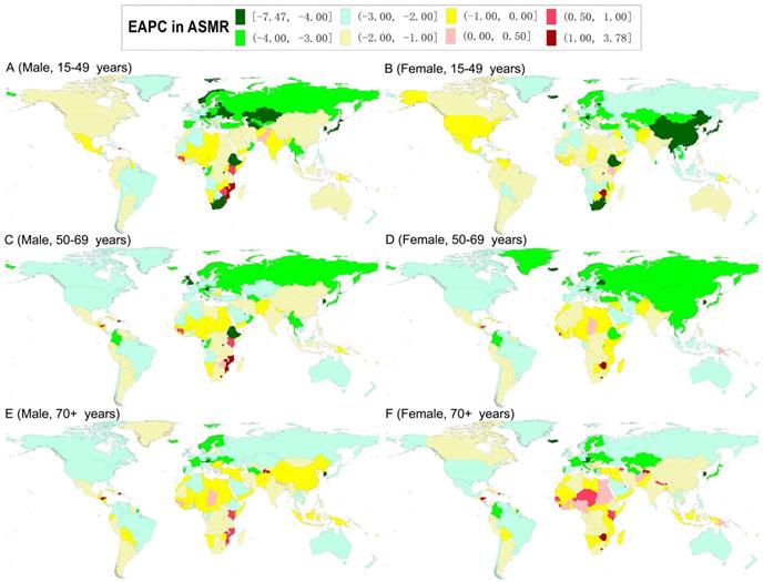 Global changing trends in incidence and mortality of gastric cancer by ...