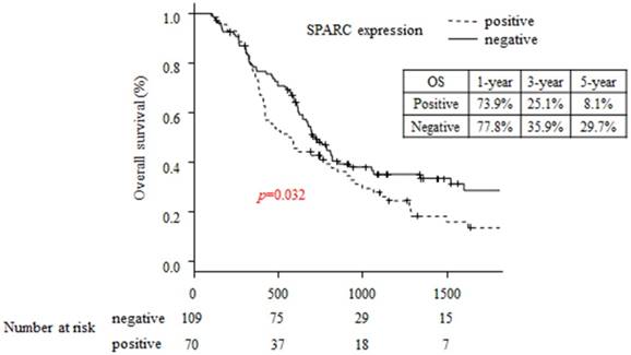 The impact of SPARC expression on the survival of pancreatic ductal ...